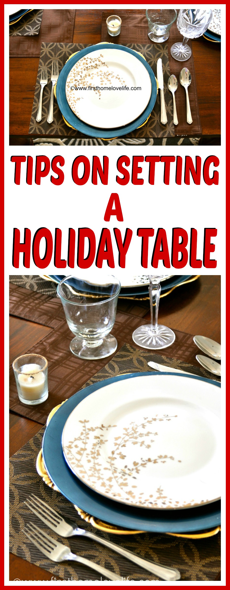 How to Set a Holiday Table - First Home Love Life
