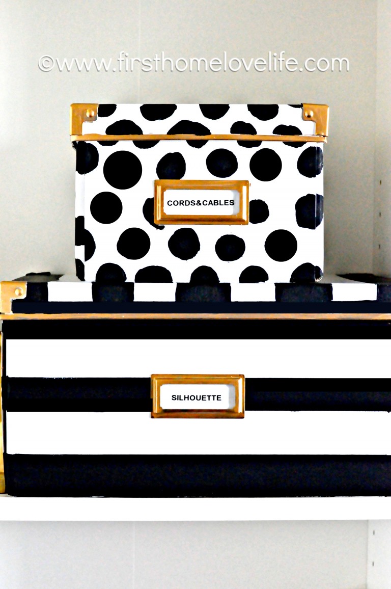 Kate Spade Inspired Storage Boxes - First Home Love Life