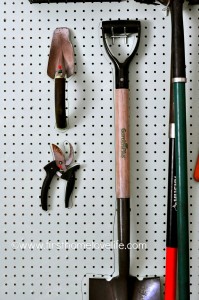 Garage Organization: Yard Tools - First Home Love Life
