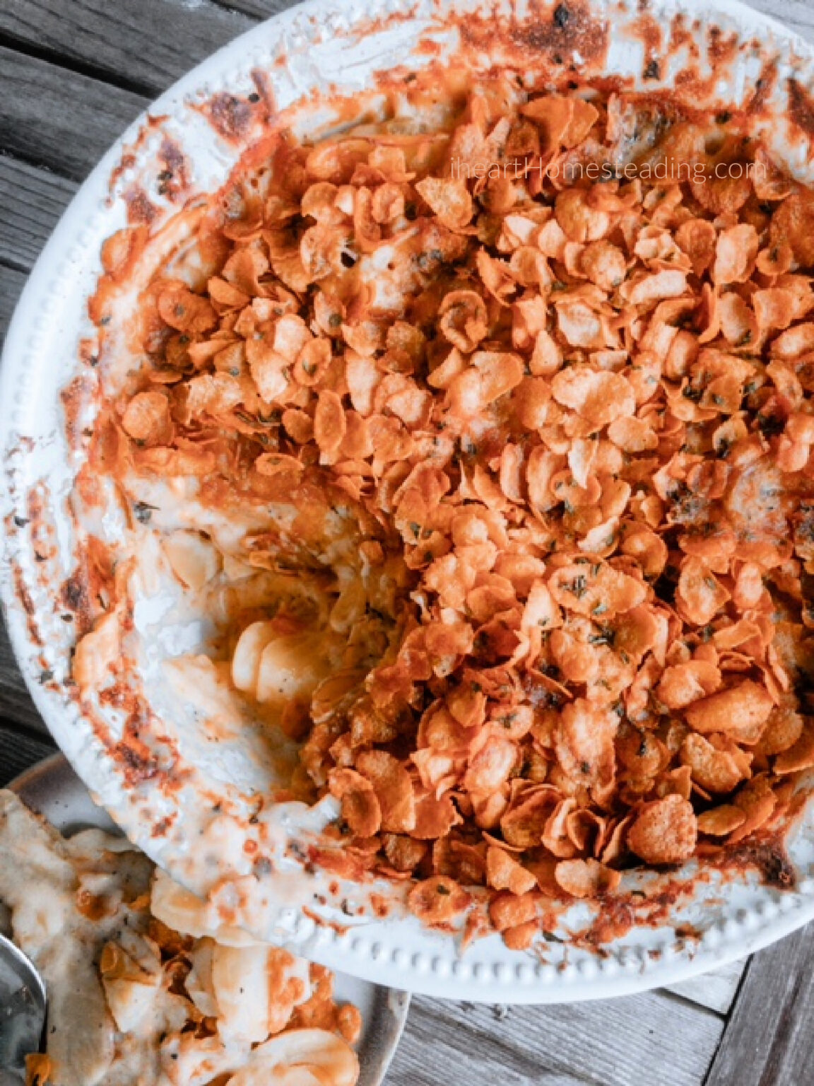 Easy Cheesy Corn Flake Potato Casserole - First Home Love Life