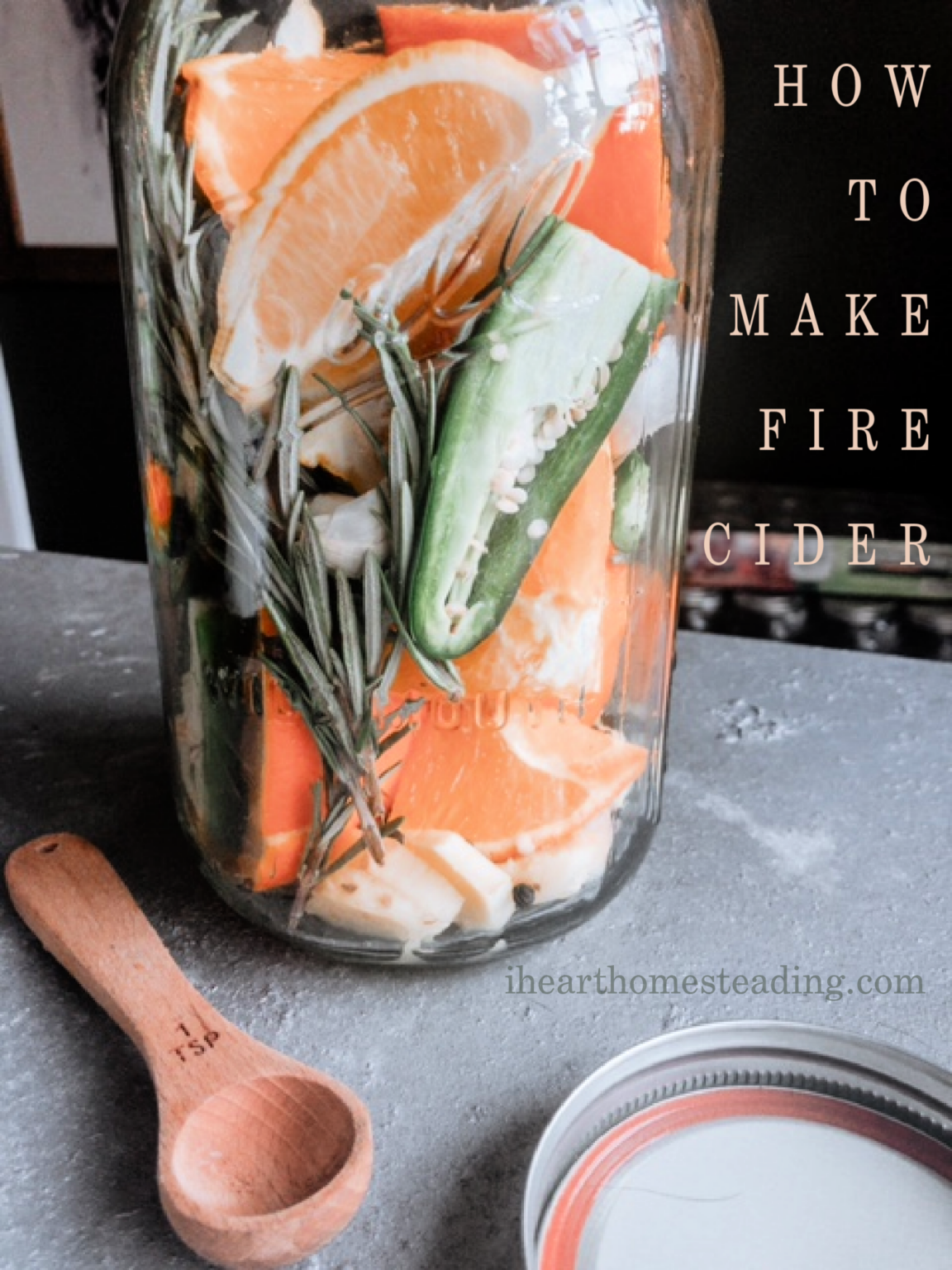 How to Make Immunity Booster Fire Cider Tonic - First Home Love Life